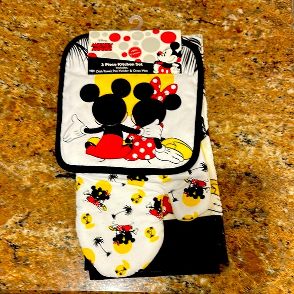 Disney | Kitchen | Disney Mickey Mouse Three Piece Kitchen Set | Poshmark